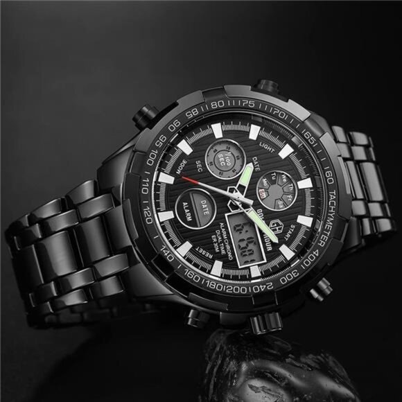 Accessories | Mens Stainless Steel Analog Digital Watches Waterproof ...